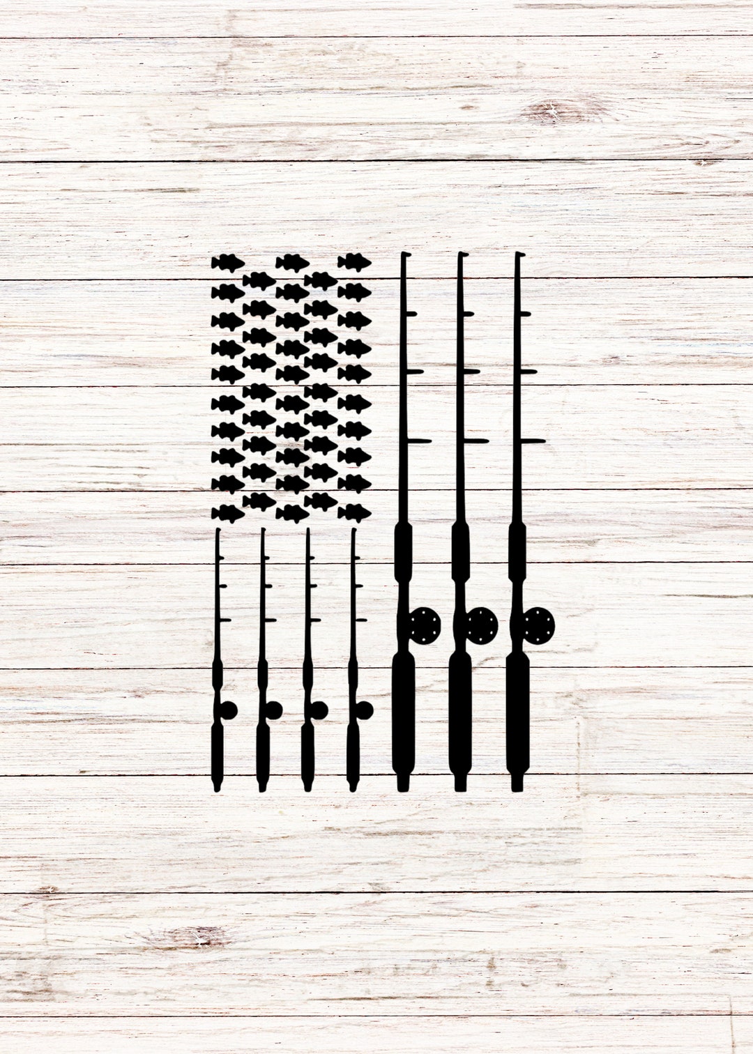 Fishing Rod Flag Svg Fishing Pole Svg American Flag Svg Fish Png ...
