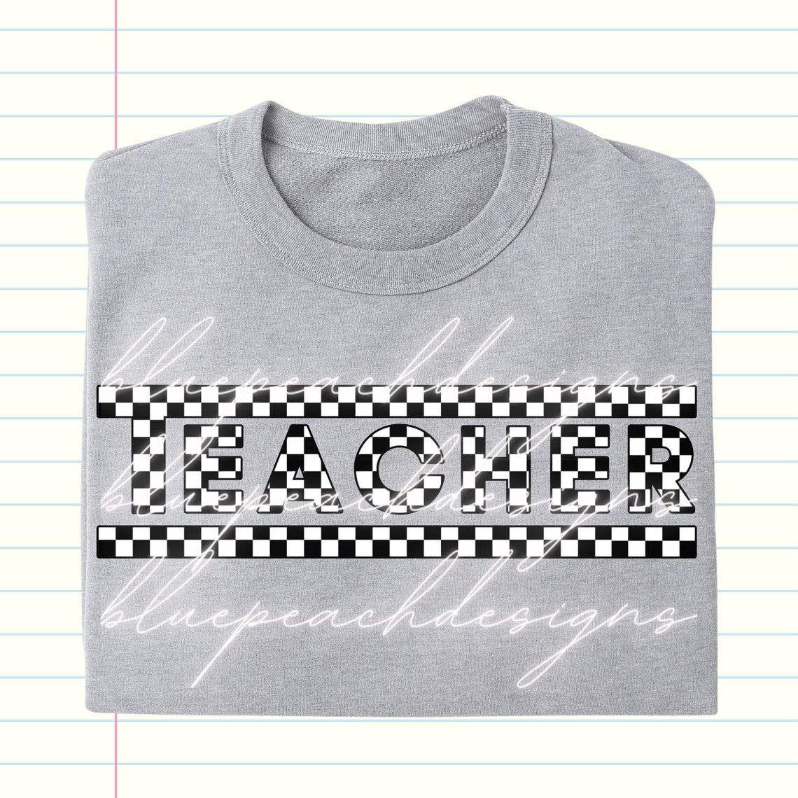 Checkered Teacher Svg Png, Teacher Vibes, Teacher Life, Retro Classroom ...