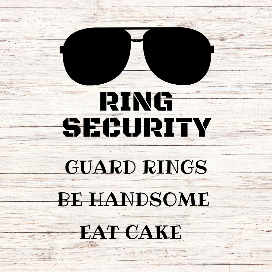 Ring Security Svg/png Ring Bearer Svg Guard Rings Svg Ring Bearer Gift ...