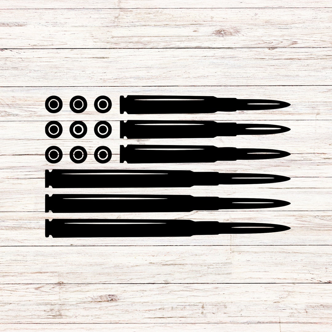 Bullet Ammo Flag Svg Gun American Flag Shooting Ammunition - Etsy