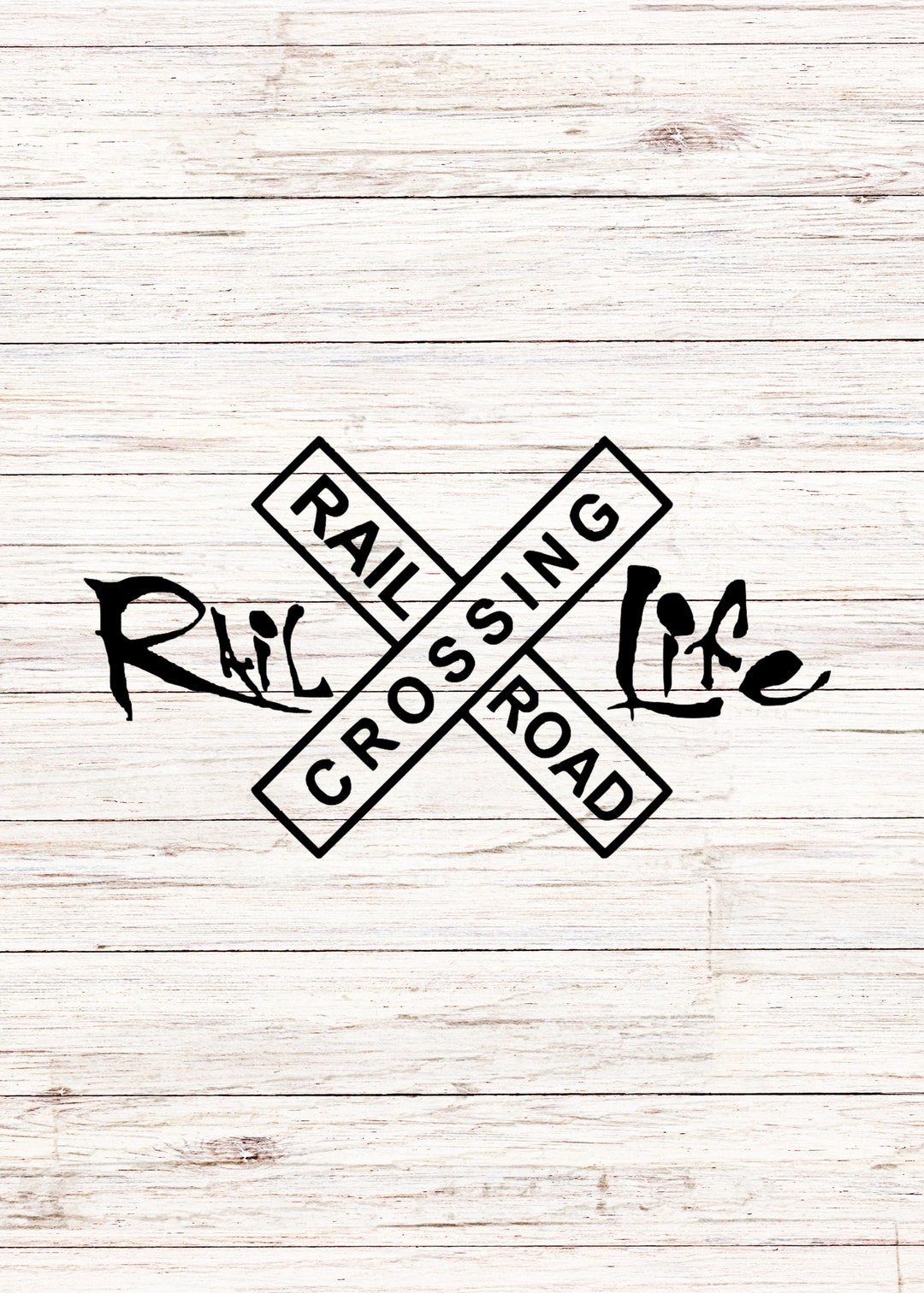 Rail Life Svg Railroad Crossing Sign Svg Railroad SVG/PNG - Etsy