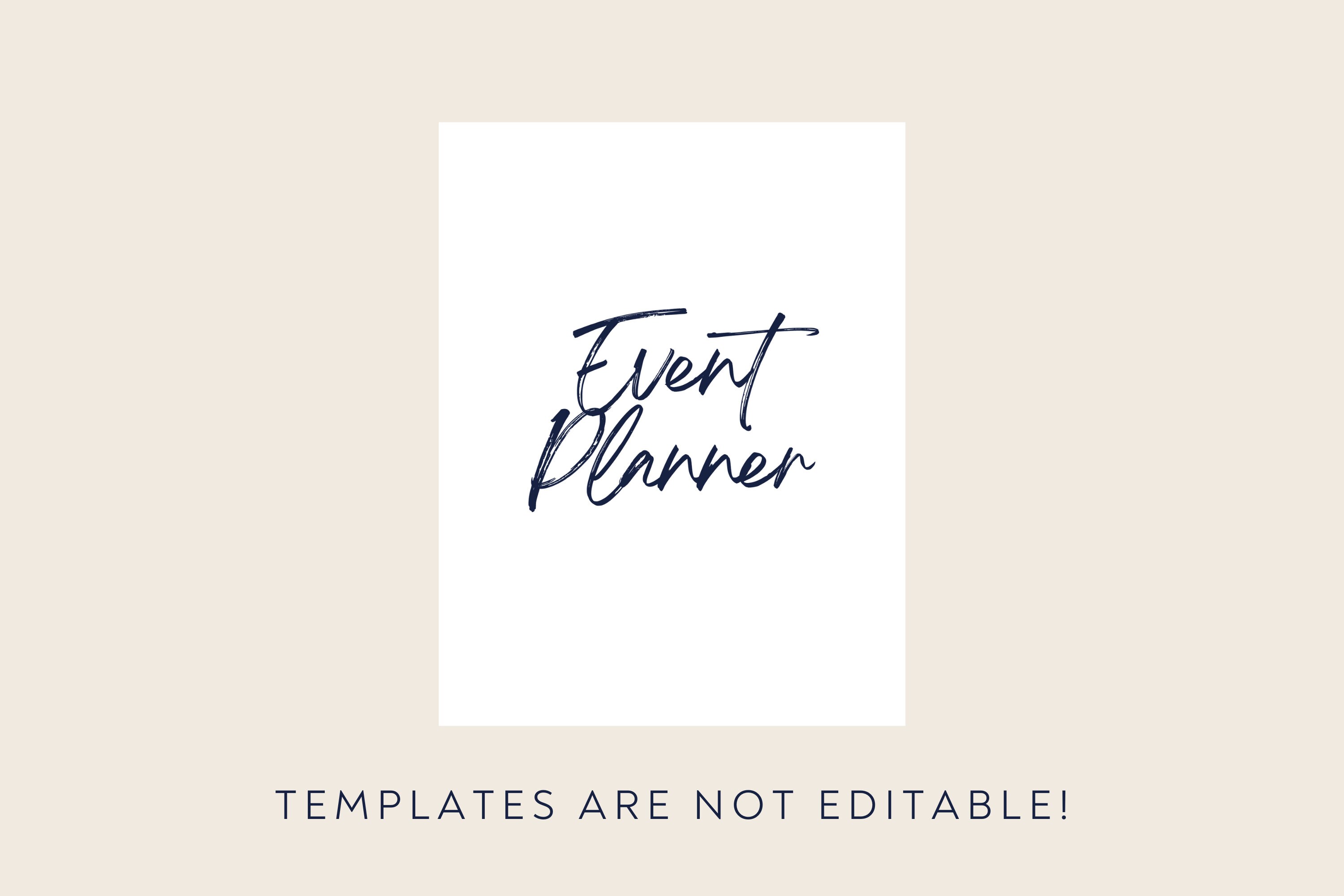 Printable Event Planner / Event Checklist / Event Organizer / Party ...