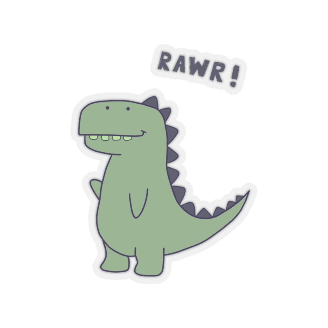 Dino Rawr Sticker - Etsy