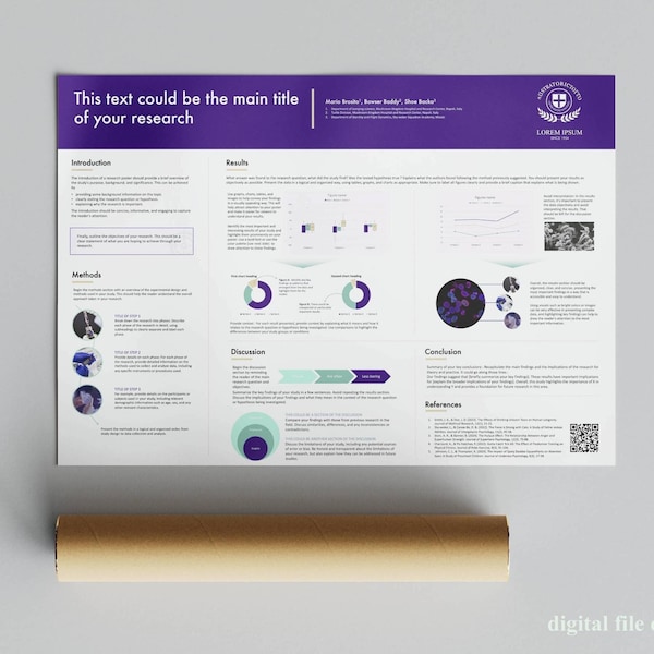 Powerpoint Academic Poster Landscape - Etsy