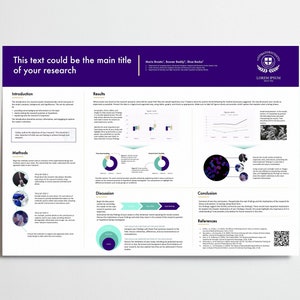 Research Poster Template for Powerpoint A0 Landscape Layout to Present ...