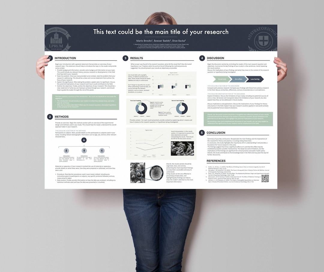 Academic Poster Template | Powerpoint Layout for Scientific Conference ...