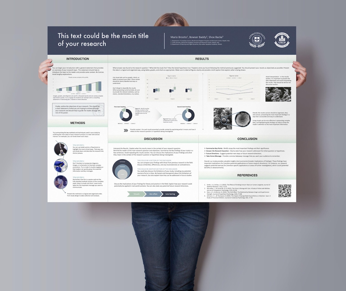 Scientific Poster Powerpoint Template | Landscape A0 Format | Best for ...