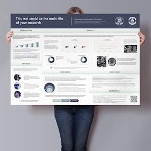 Scientific Poster Powerpoint Template | Landscape A0 Format | Best for ...