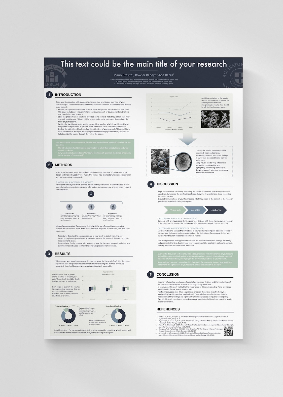Powerpoint Research Poster Template | Abstract Presentation for ...