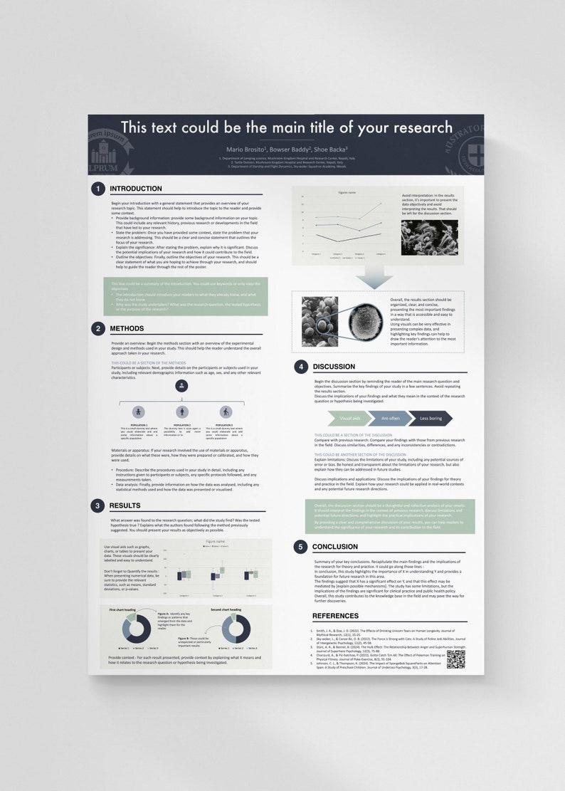 Powerpoint Research Poster Template | Abstract Presentation for ...