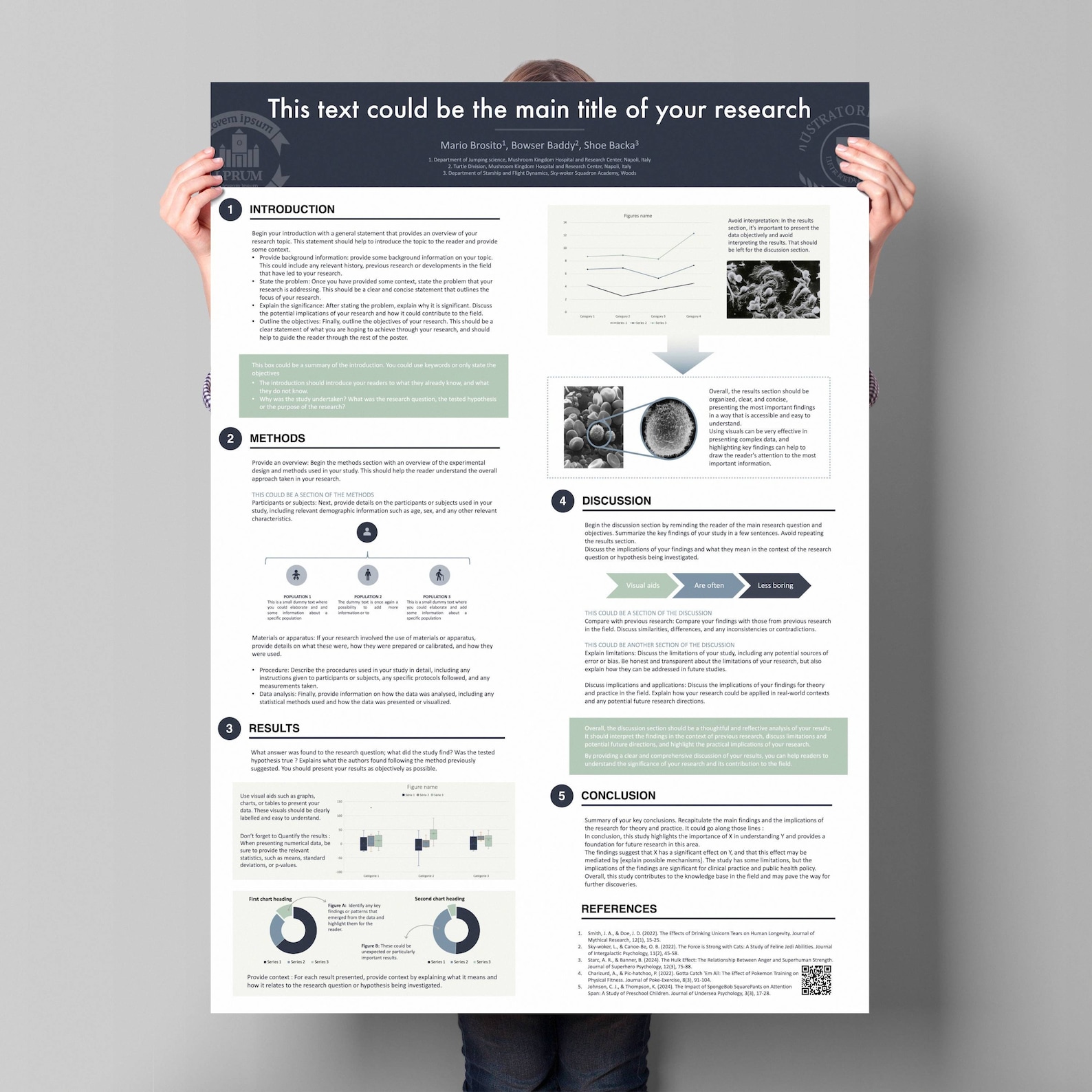 Powerpoint Research Poster Template | Abstract Presentation for ...