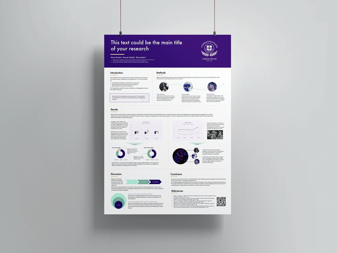 Research Poster Template | Powerpoint for Scientific Conference | A0 ...