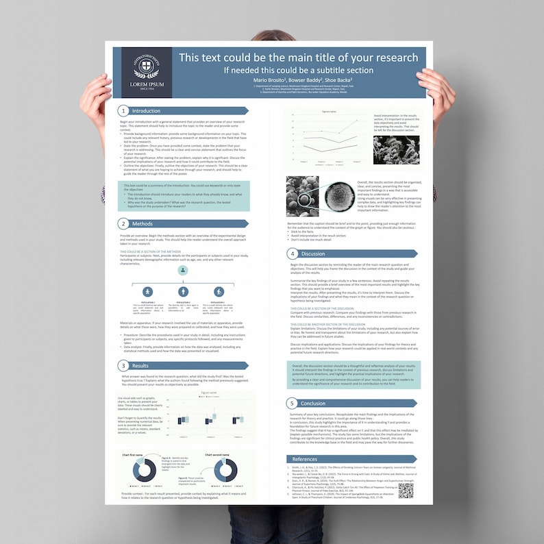 Scientific Poster Template | Powerpoint Layout for Research Conference ...