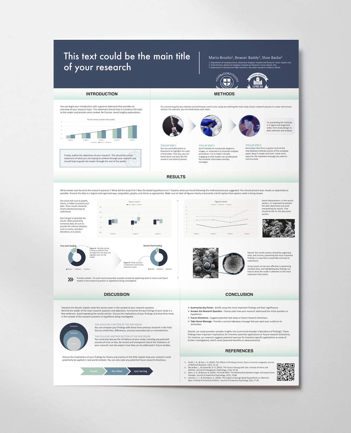 Research Poster Template | powerpoint | A0 Portrait Format | Scientific ...