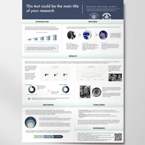 Research Poster Template | powerpoint | A0 Portrait Format | Scientific ...