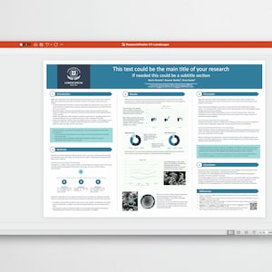 Research Poster Template - Academic Powerpoint Design to Present Your ...