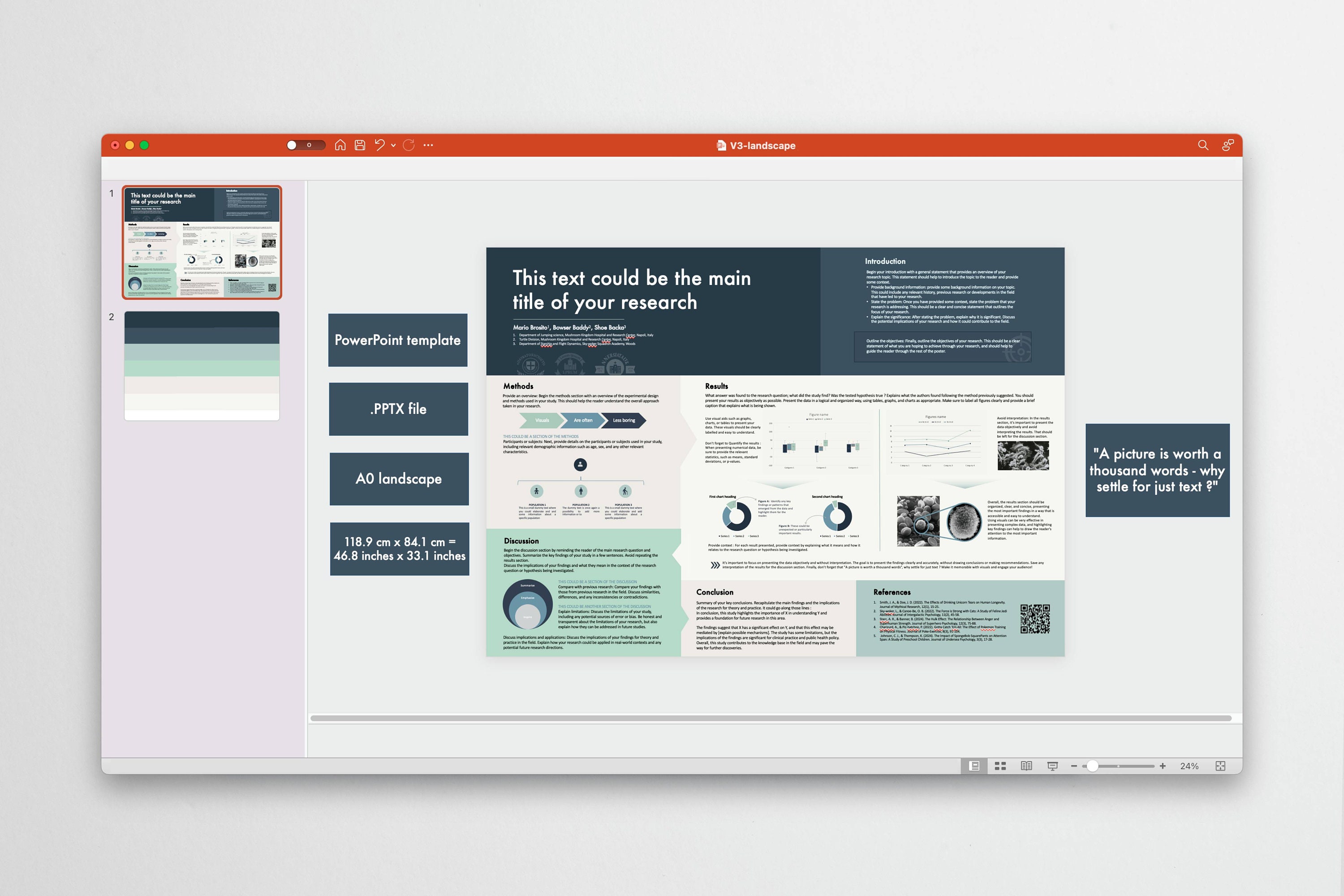 Scientific Conference Poster Template | Powerpoint to Present Your ...