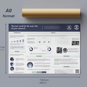 Scientific Poster Powerpoint Template | Landscape A0 Format | Best for ...