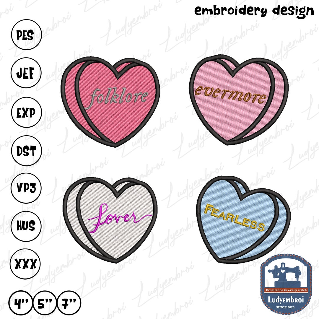 Pink Valentine Famous Singer Embroidery Machine Design, in My Valentine ...