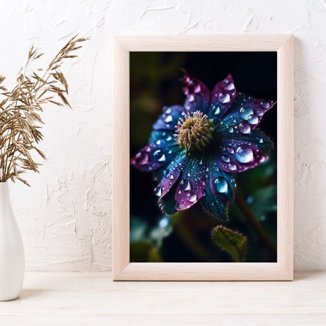 Printable Floral Matte Print Art Close up Flower Art Print for Home ...