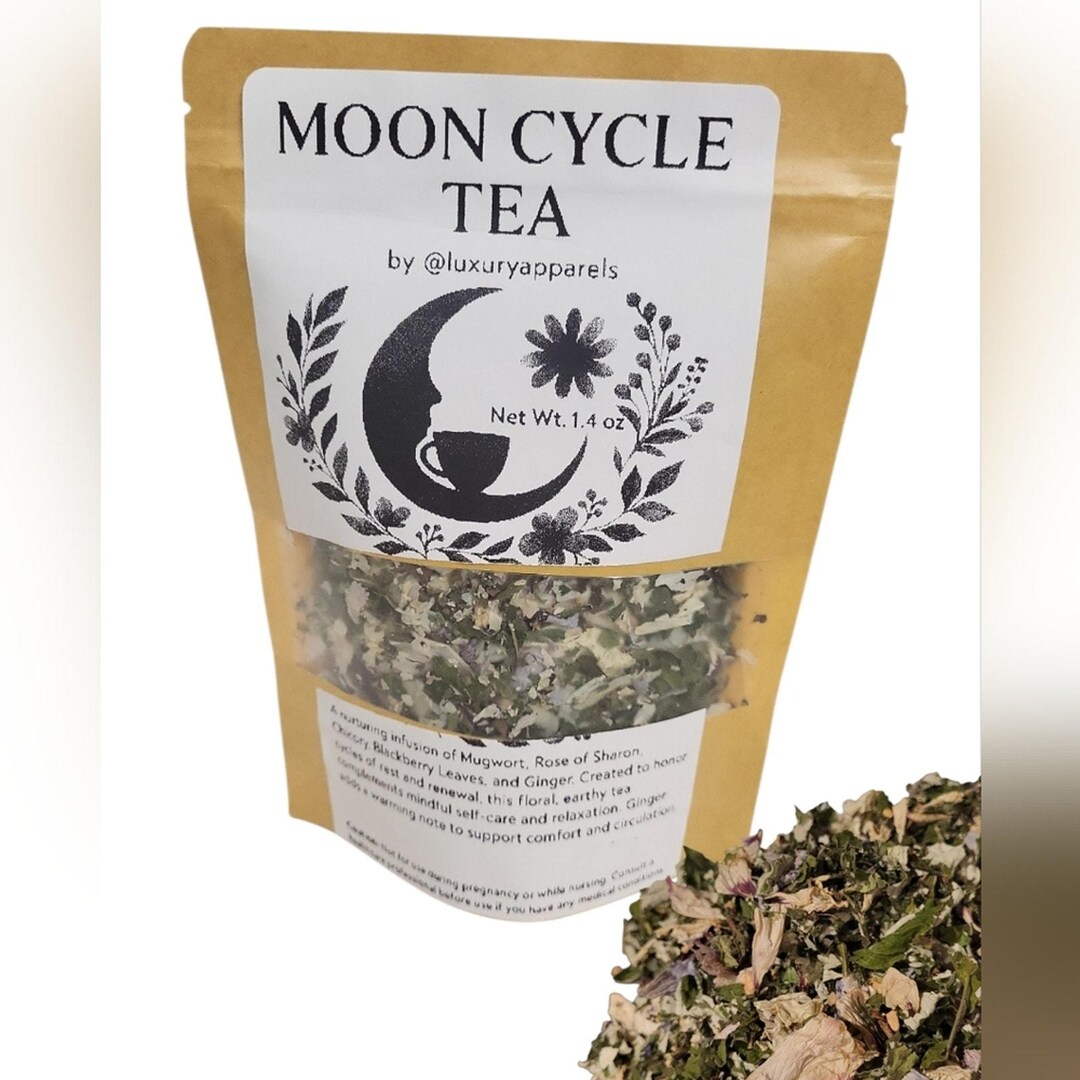 Moon Cycle Herbal Tea – Calming Floral Loose Leaf Blend (1.4 Oz) - Etsy