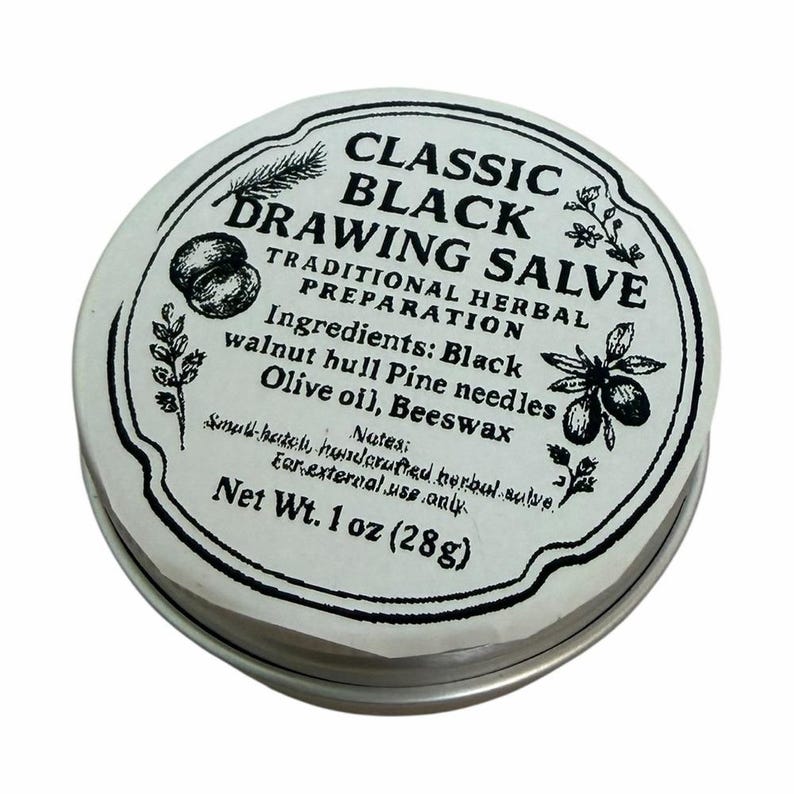 Black Drawing Salve – Herbal Ointment With Black Walnut & Chickweed ...