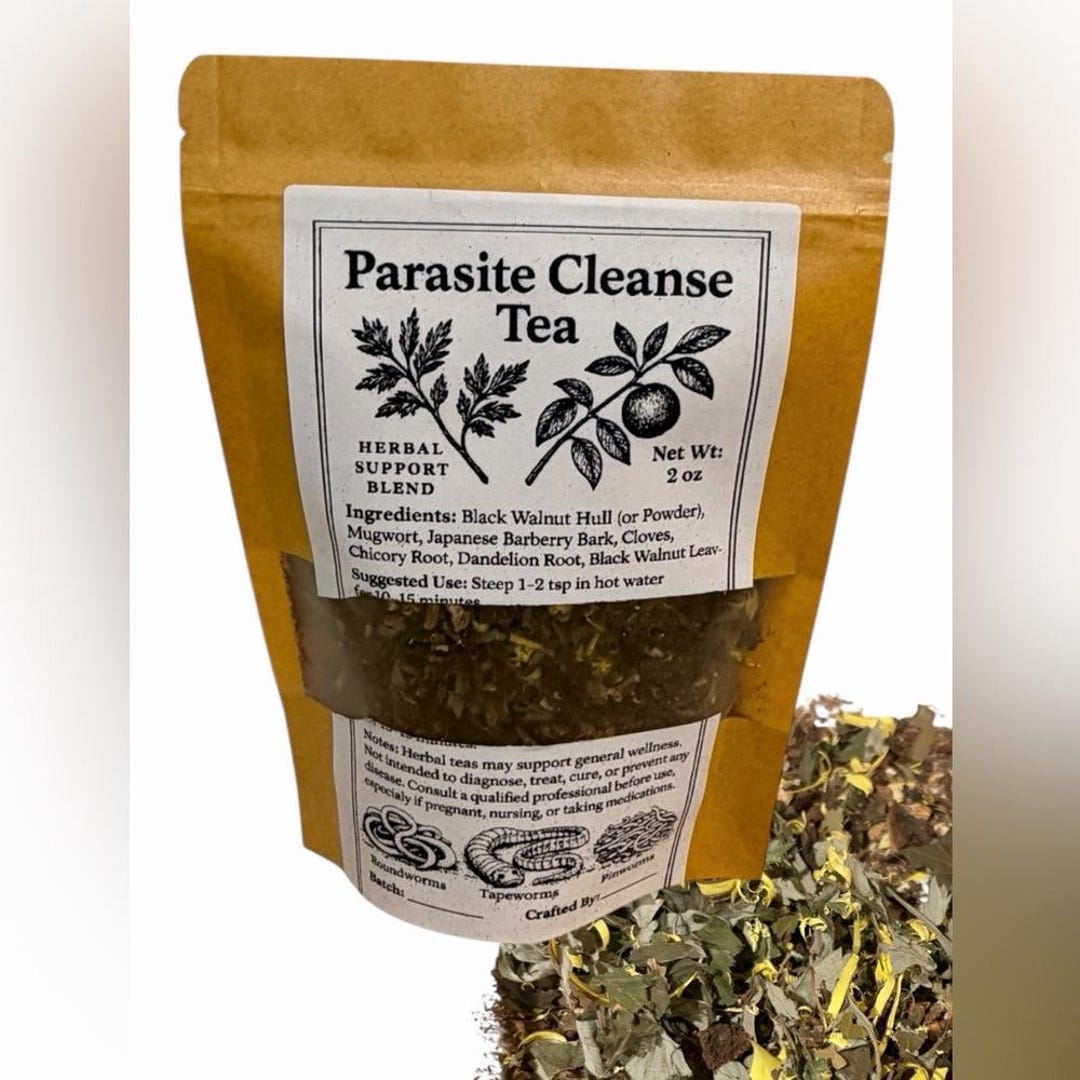 Traditional Botanical Tea | Black Walnut & Mugwort, Japanese Barberry ...