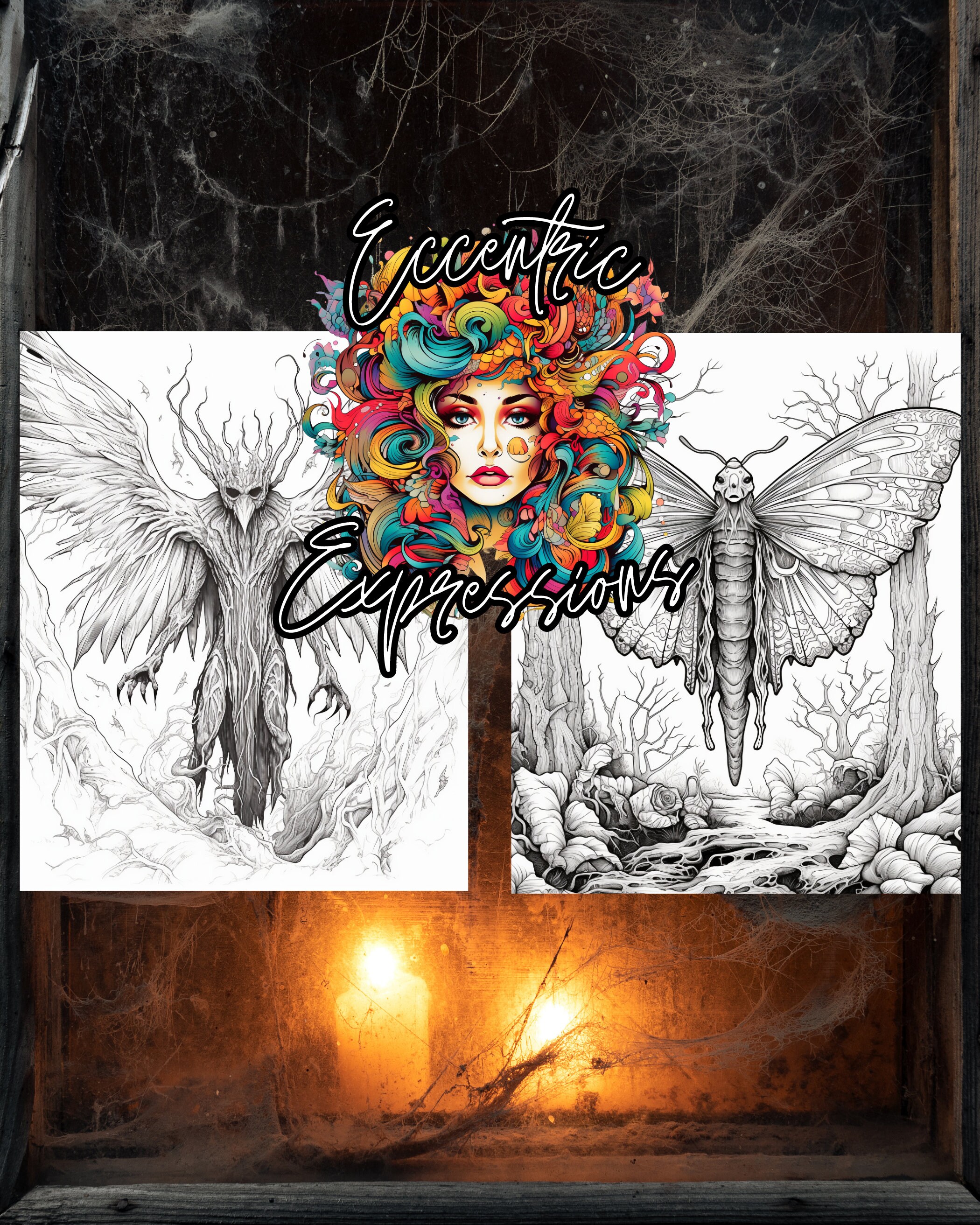 Mothman - Cryptid Coloring - 50 Coloring Pages - Which is Your Mothman ...