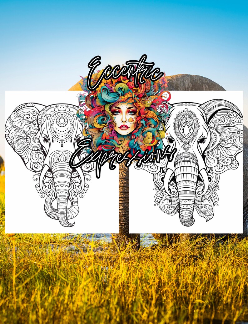 Pachyderm Patterns: 50 Elephant Pattern Illustrations for Serene ...