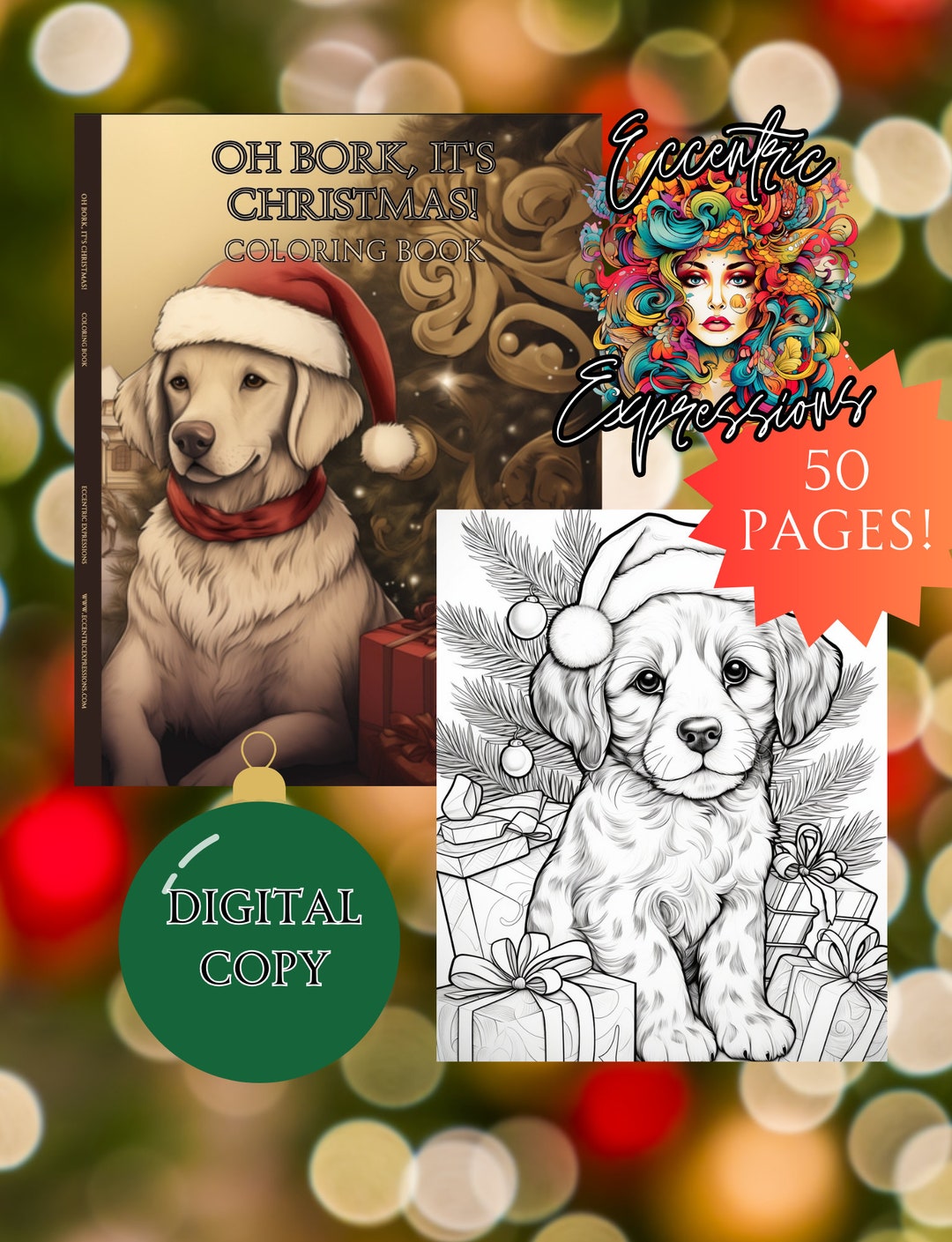 Oh Bork, It's Christmas: A Canine Celebration With 50 Pages of Festive ...