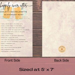 Hoppily Ever After Bachelorette Party Scavenger Hunt, Brew Crew ...