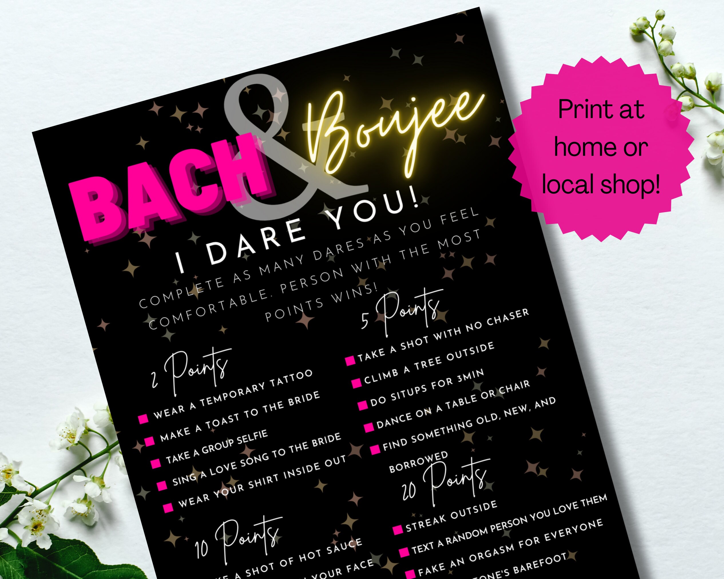 Bach And Boujee Bachelorette Party Ultimate Game Pack Bride And Boujee