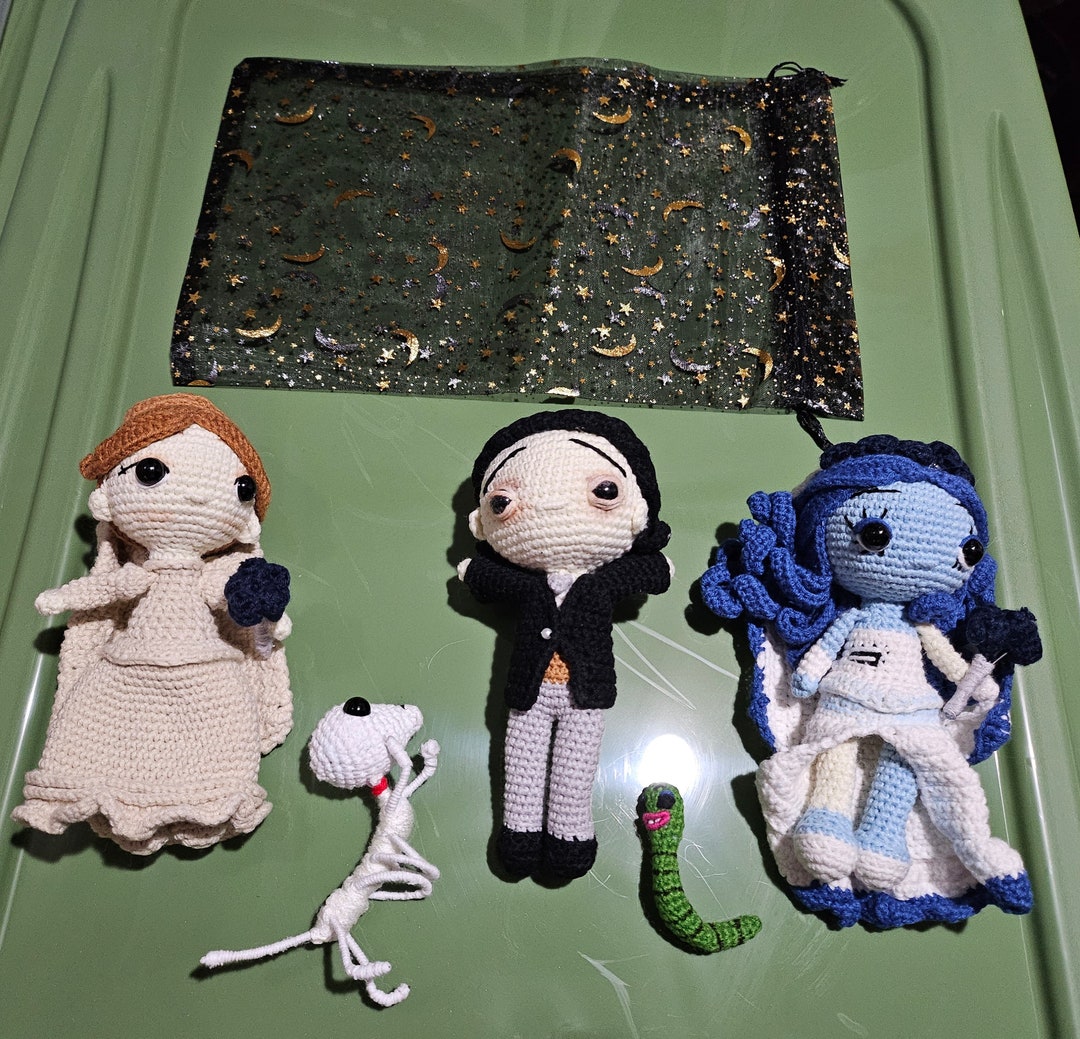 Ready to Ship - Crochet - Corpse Bride Set of 5 - Victor Van Dort ...