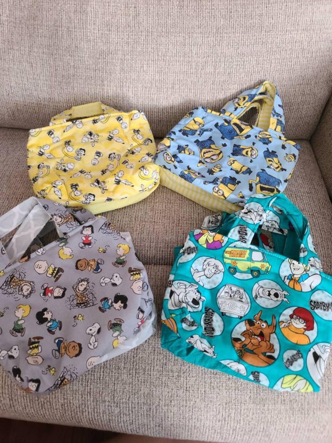 Toddler Totes Busy Bags Peanuts Snoopy Minions Scooby Doo - Etsy