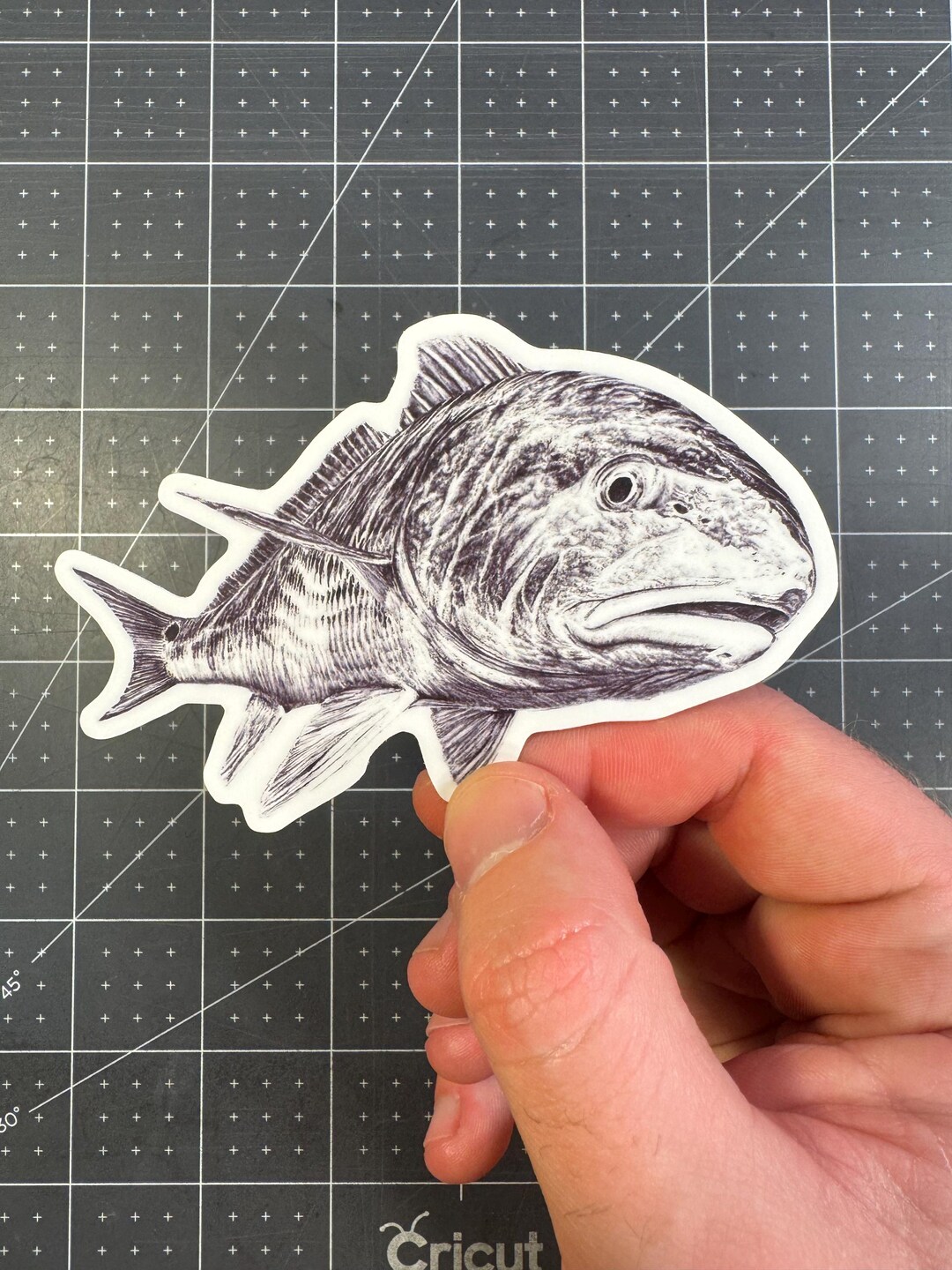 Bic Redfish Sticker 4” X 2” - Etsy