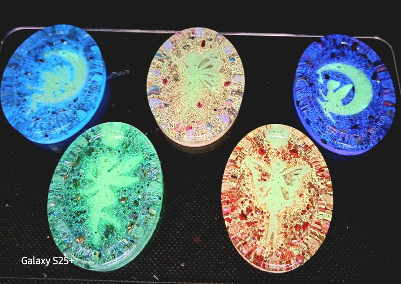 Glowing Green Flower Fairy - Pretty Stimmy Stone - Sensory - Worry ...