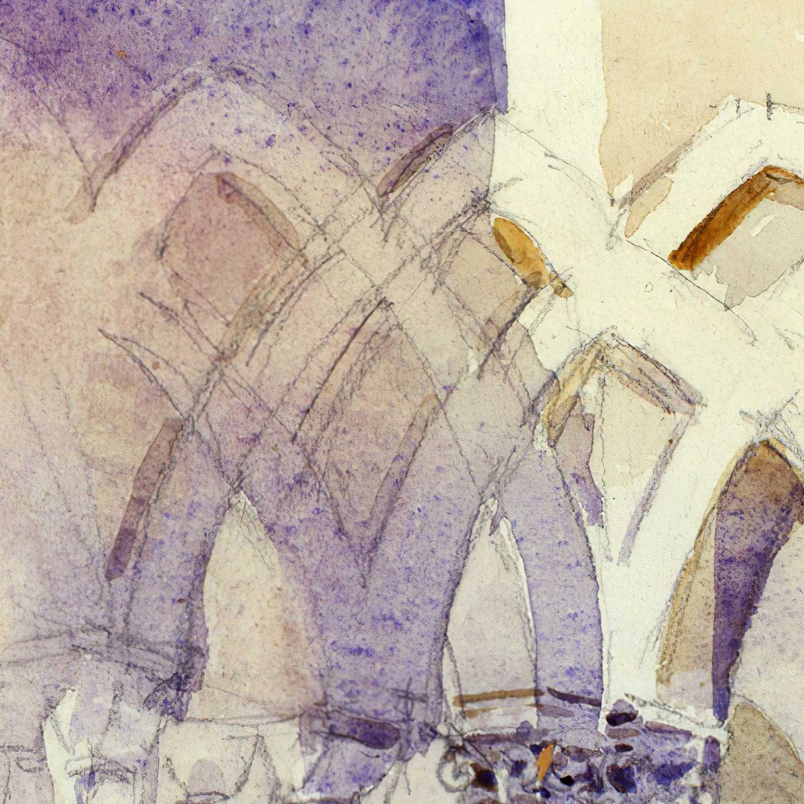 Italian Monastery Courtyard | European Courtyard Painting | Farmhouse ...