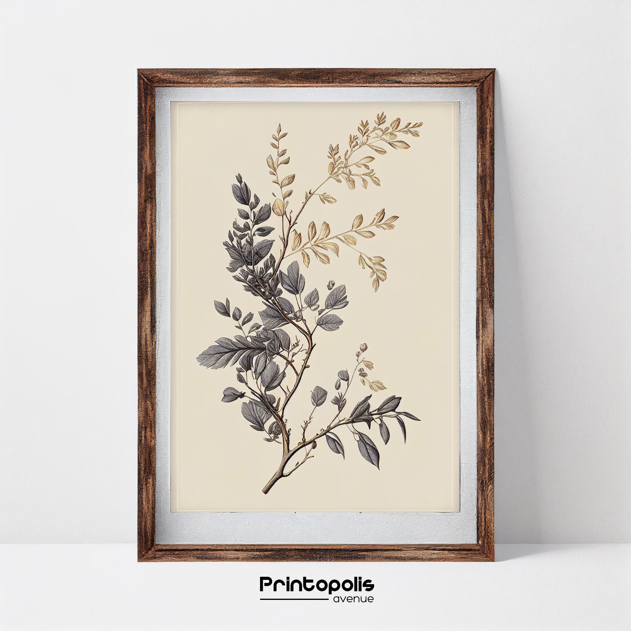 Antique Botanical Prints | Printable Vintage Gallery Wall Art Set of 5 ...