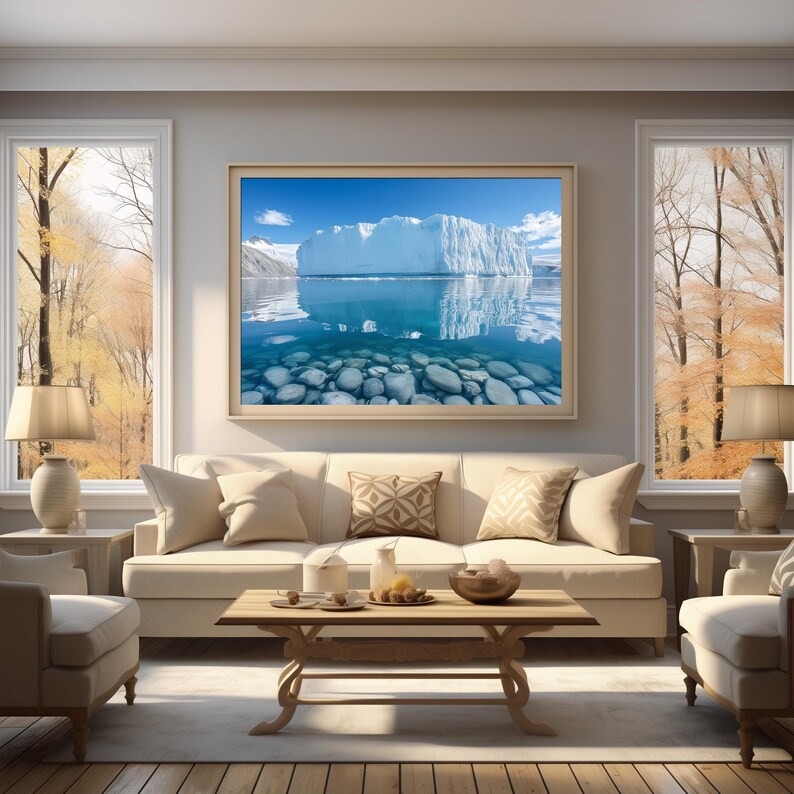 Iceberg Wall Art Iceberg Wall Decor Iceberg Canvas Iceberg Print ...