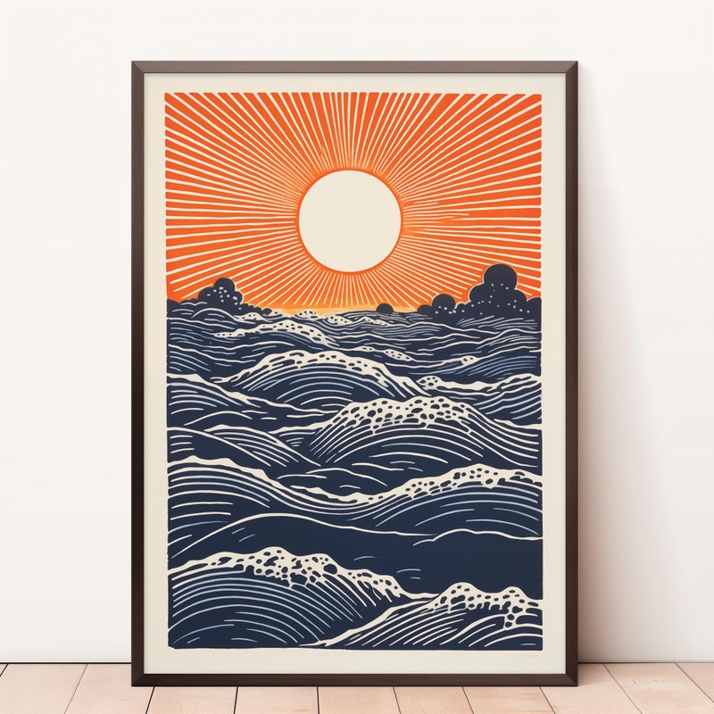 Abstract Wave Art - Etsy