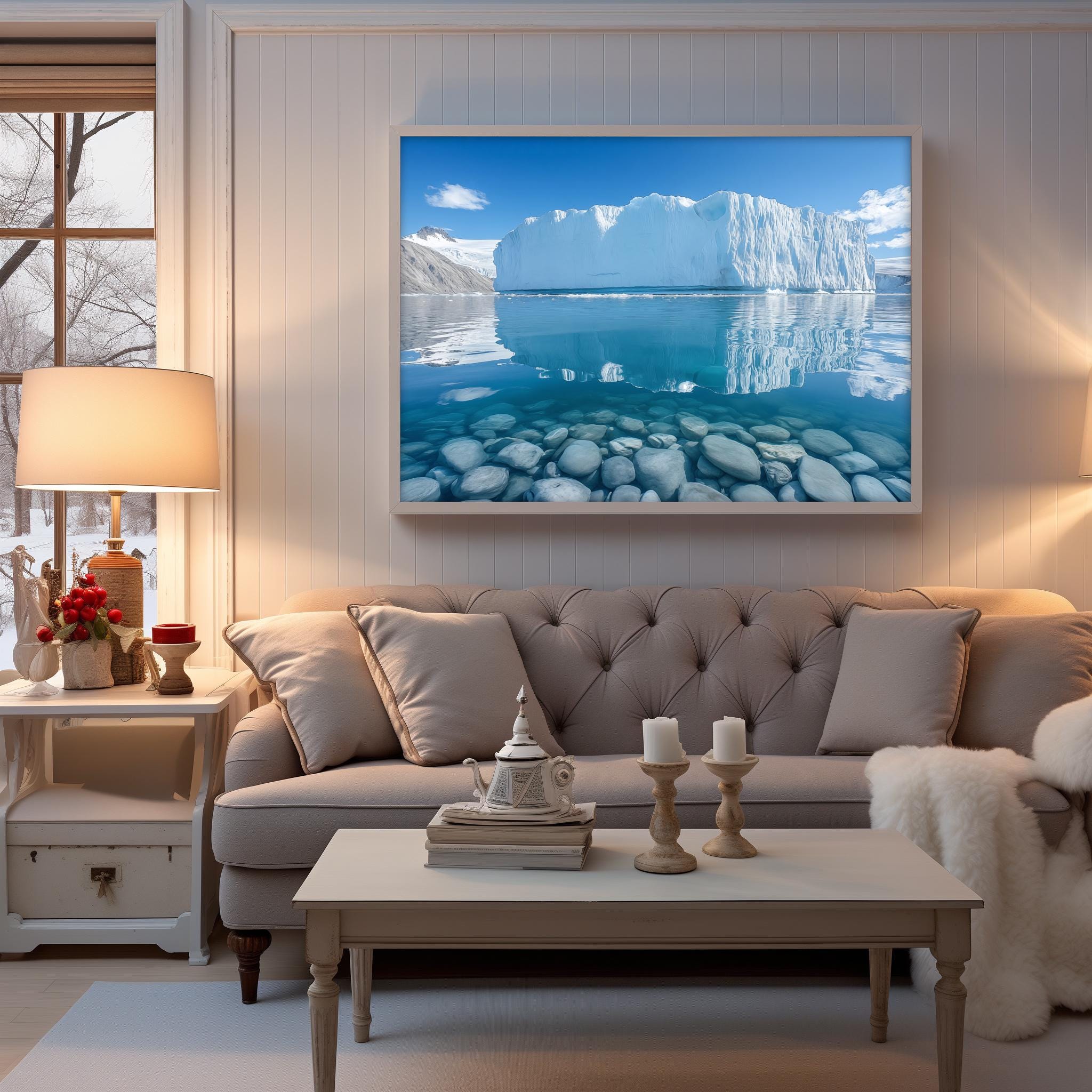 Iceberg Wall Art Iceberg Wall Decor Iceberg Canvas Iceberg Print ...