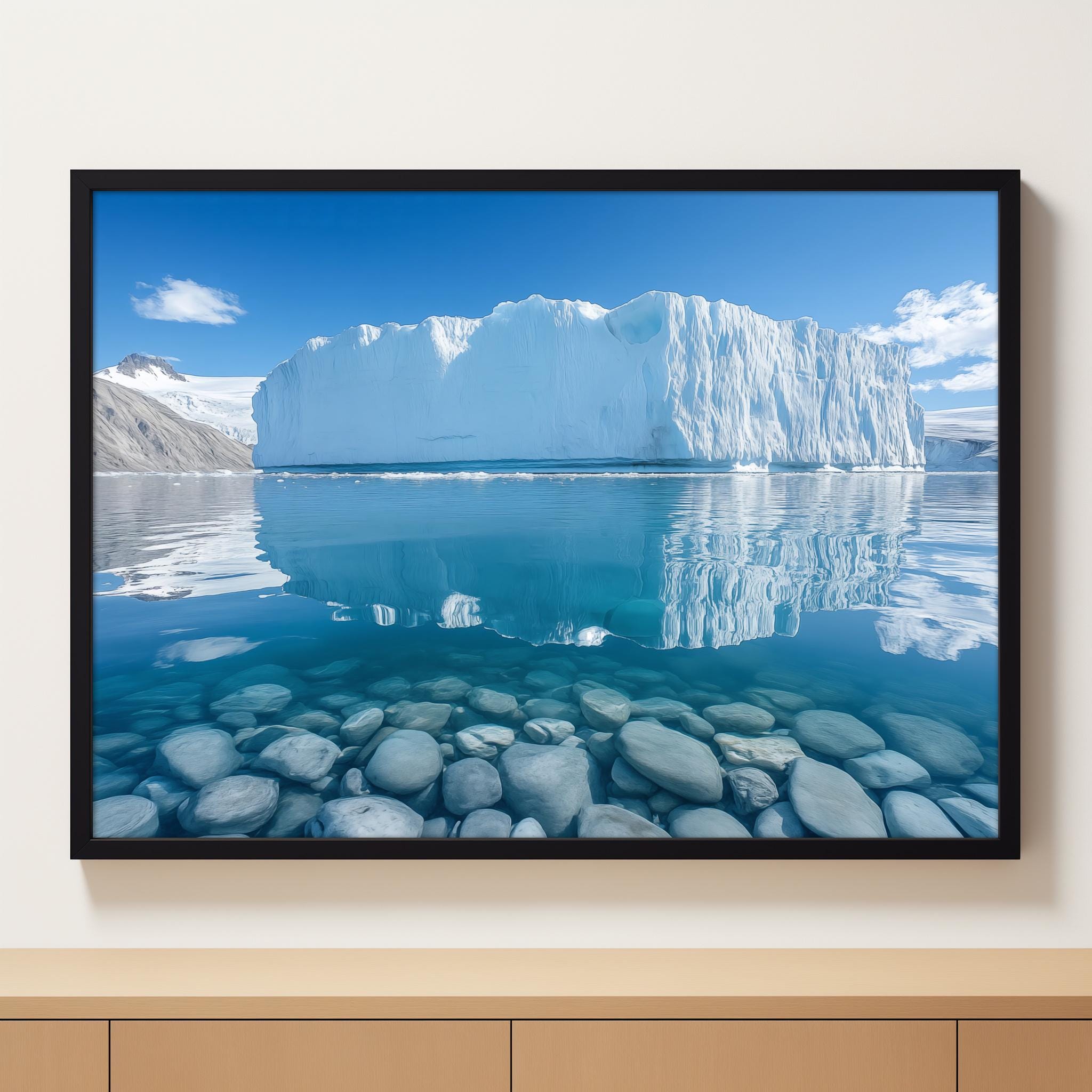 Iceberg Wall Art Iceberg Wall Decor Iceberg Canvas Iceberg Print ...