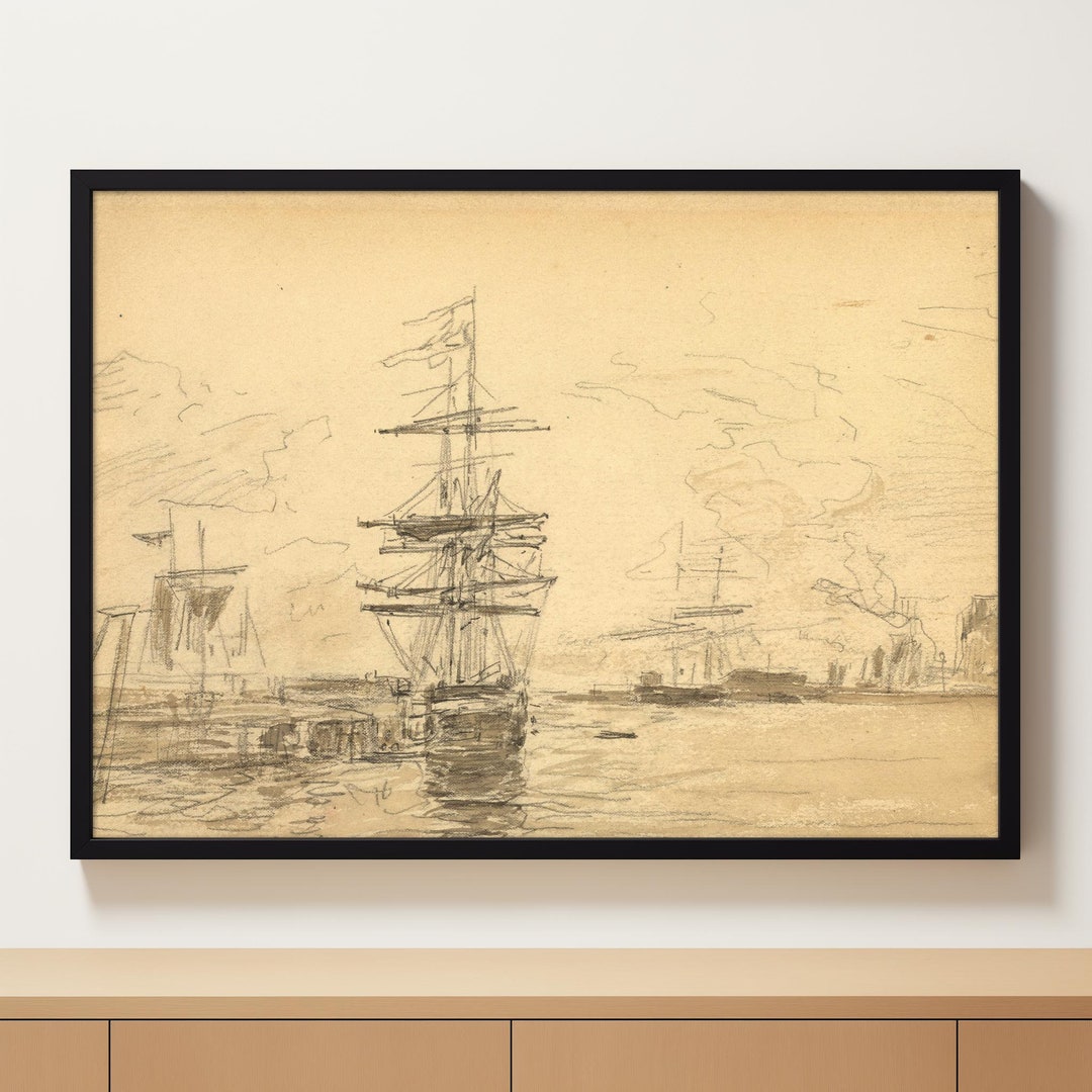 Sailing Ship Painting | Seascape Painting | Sea Landscape | Antique ...