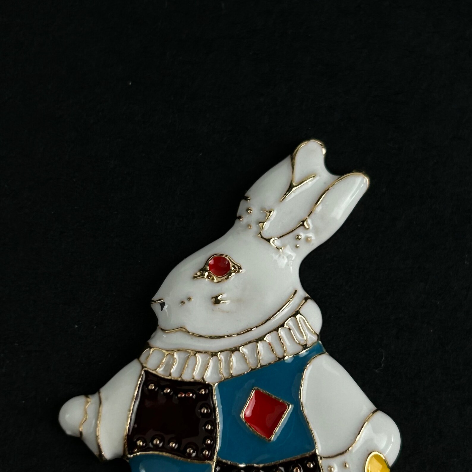 Whimsical White Rabbit Enamel Pin Inspired by Alice in Wonderland - Etsy