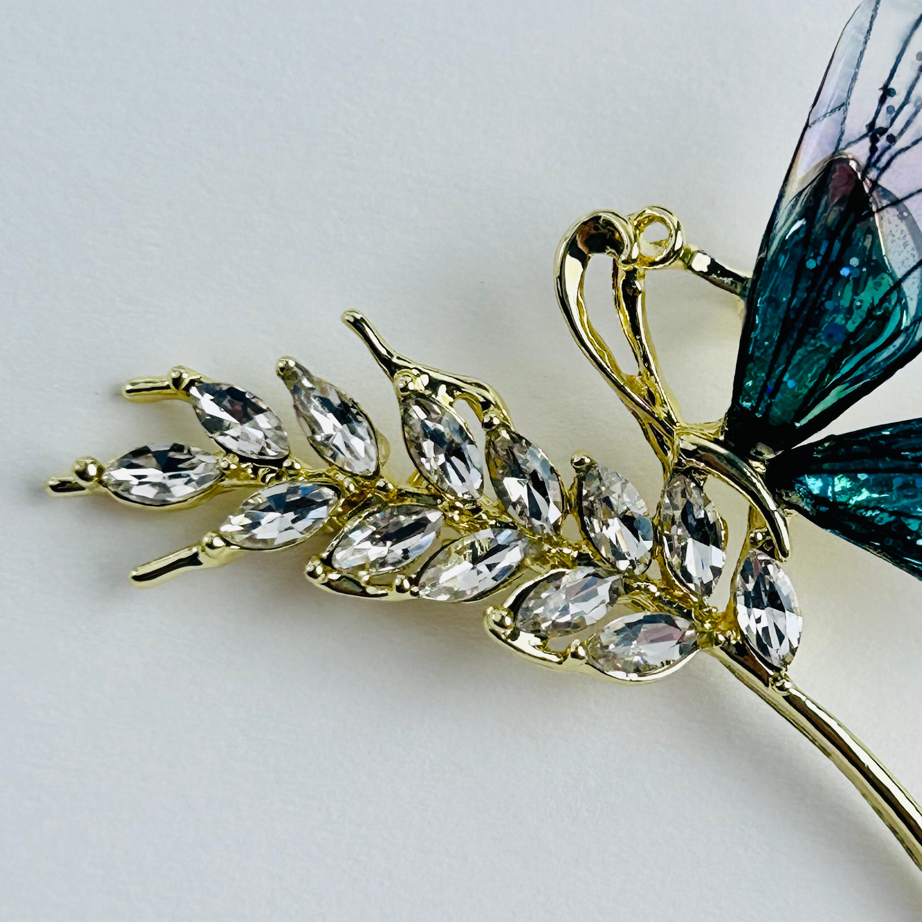 Transparent Acrylic Wings Dragonfly Crystal Brooch Pin - Etsy