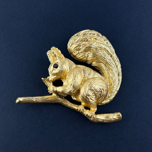 Squirrel Brooch - Etsy