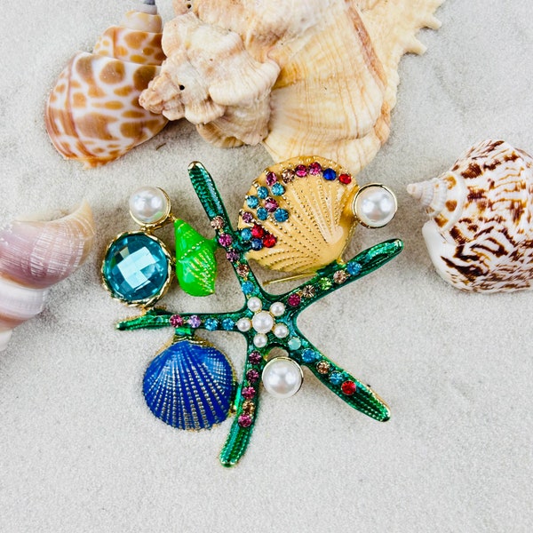 Seashell Brooch - Etsy