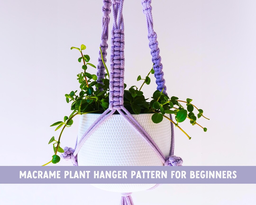 Macrame Plant Hanger PDF PATTERN | Macrame Plant Hanger Tutorial for ...