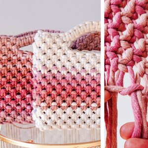 Macrame Bag PDF PATTERN | Easy DIY Macrame Bag Tutorial for Beginners ...