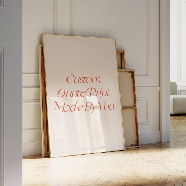 Custom Quote Poster - Etsy